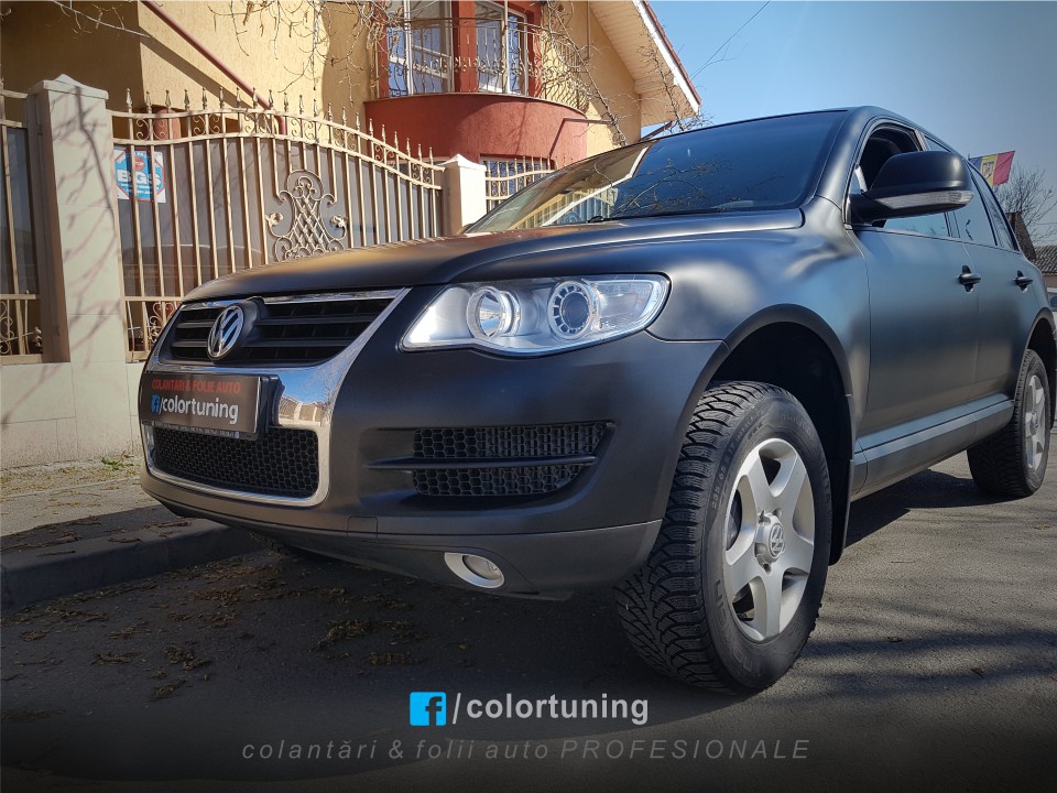 Negru mat Touareg | Colantare Auto si Folie Protecție vopsea București ...